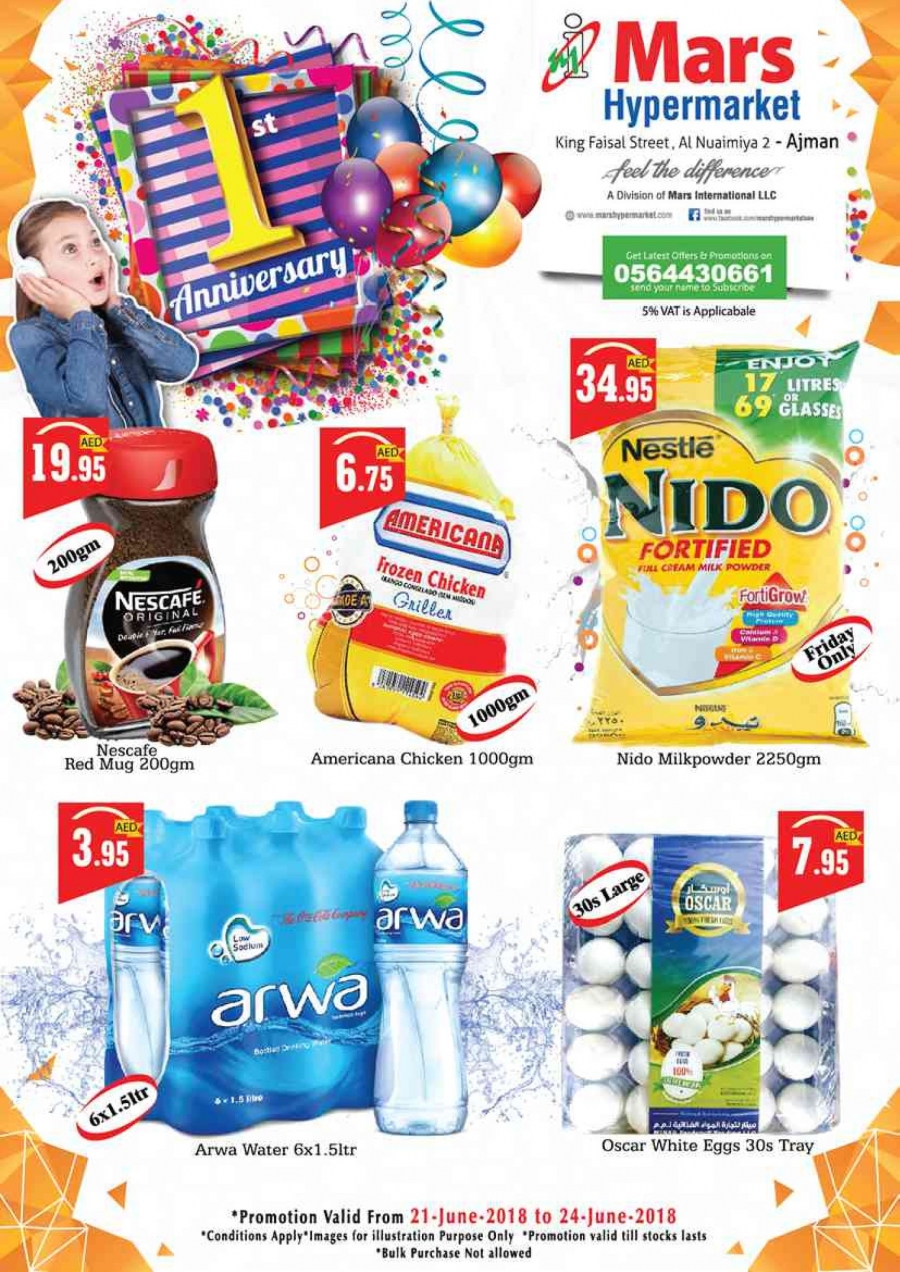 Mars Hypermarket Anniversary Offers in Ajman