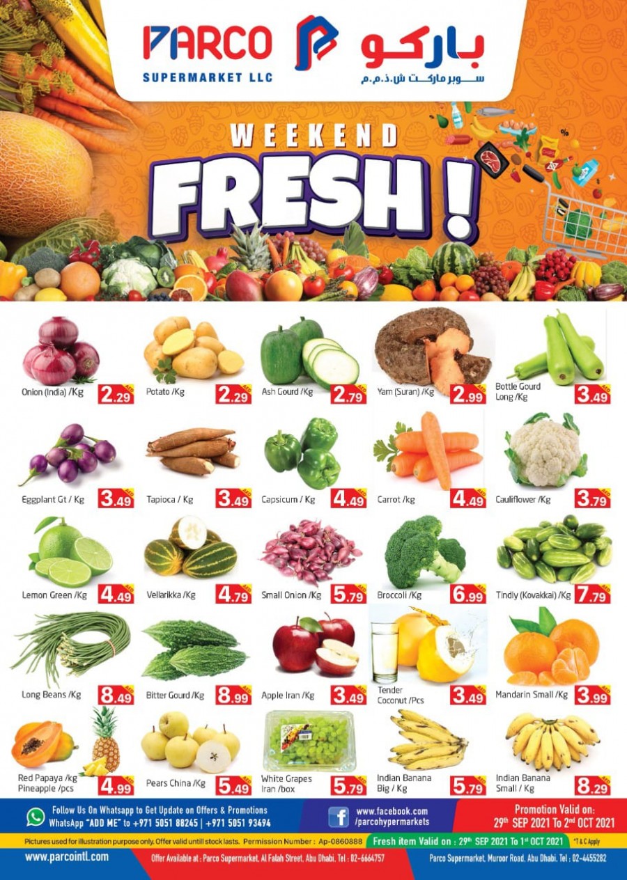 Parco Supermarket Weekend Fresh Deals | Abu Dhabi Deals