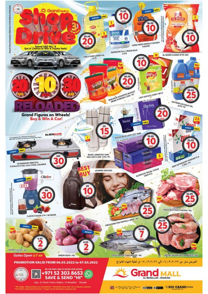 Grand Mall Sharjah 10,20,30 Reloaded Deals
