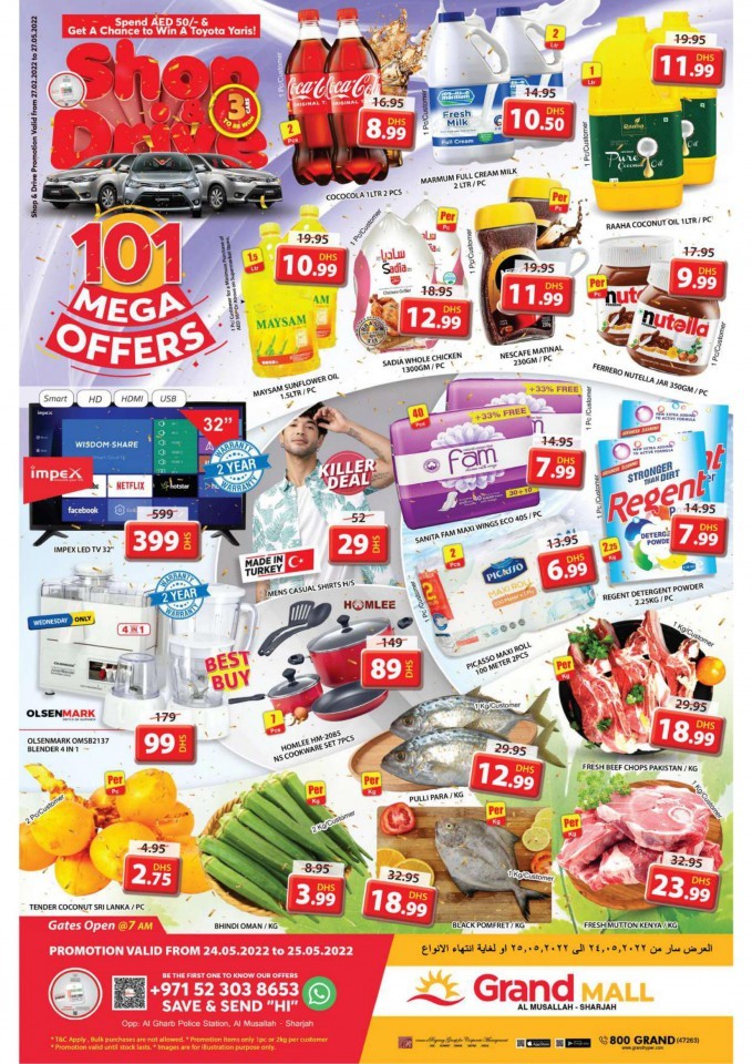 Grand Mall 101 Mega Offers | Sharjah Shopping Deals