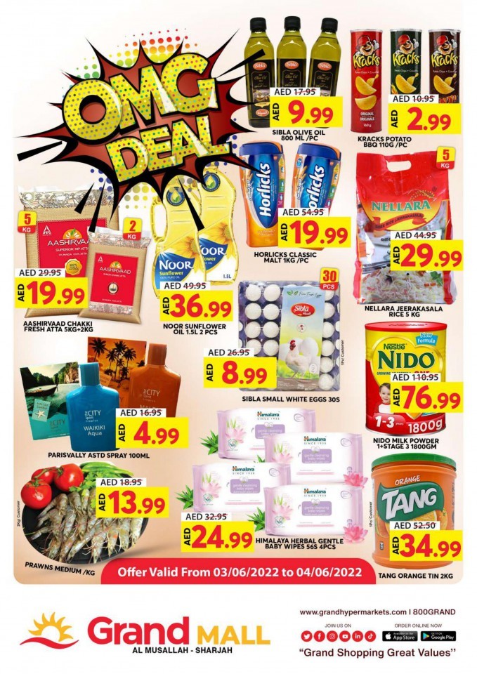 Grand Mall Sharjah OMG Deal | Sharjah Offers Today