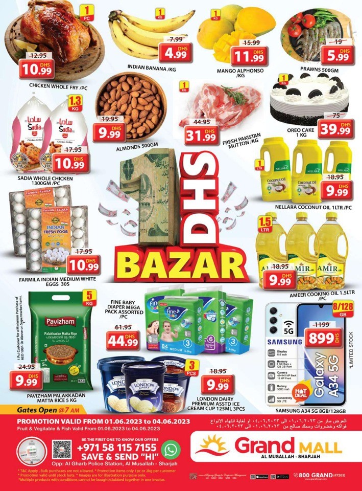 Grand Mall 1 DHS Bazar | Sharjah Grand Mall Offers Today
