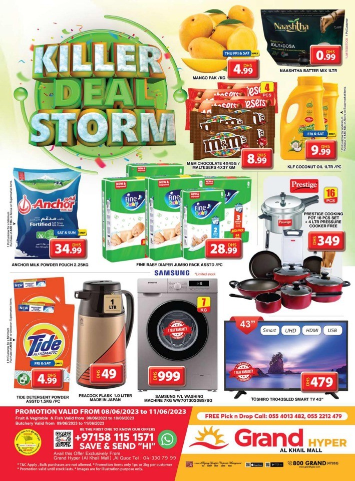 Grand Hyper Killer Deal Storm | Dubai Shopping Offers Today