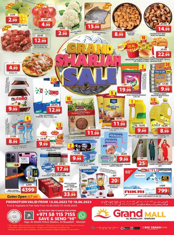 Grand Mall Grand Sharjah Sale Offer | Shopping Offers Today