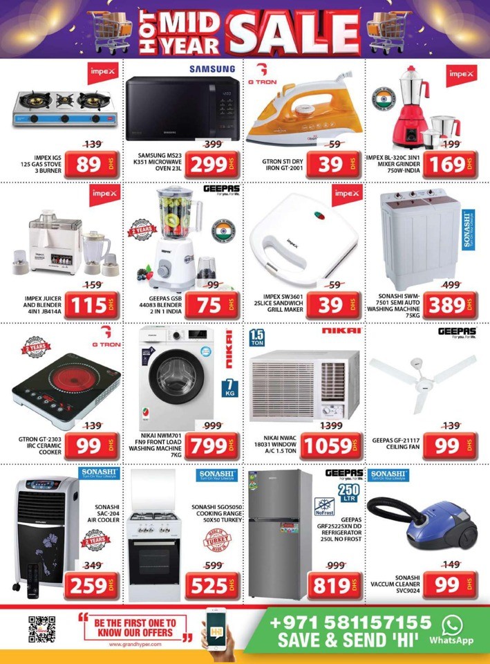 Grand Mall Midyear Sale Offer | Sharjah Shopping Offer Flier