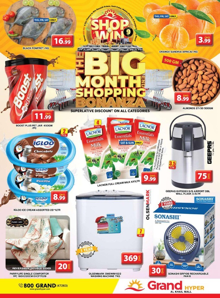 Grand Hyper Big Month Shopping Bonanza Deal Flyer