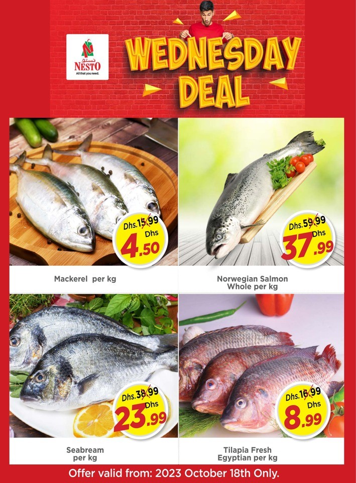 Nesto Hypermarket Al Muweilah Wednesday Deal 18 October 2023