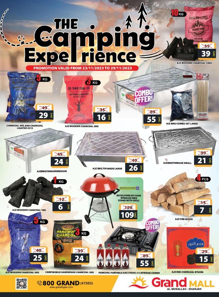 Grand Mall Camping Deals Flyer | Sharjah Offer Fliers
