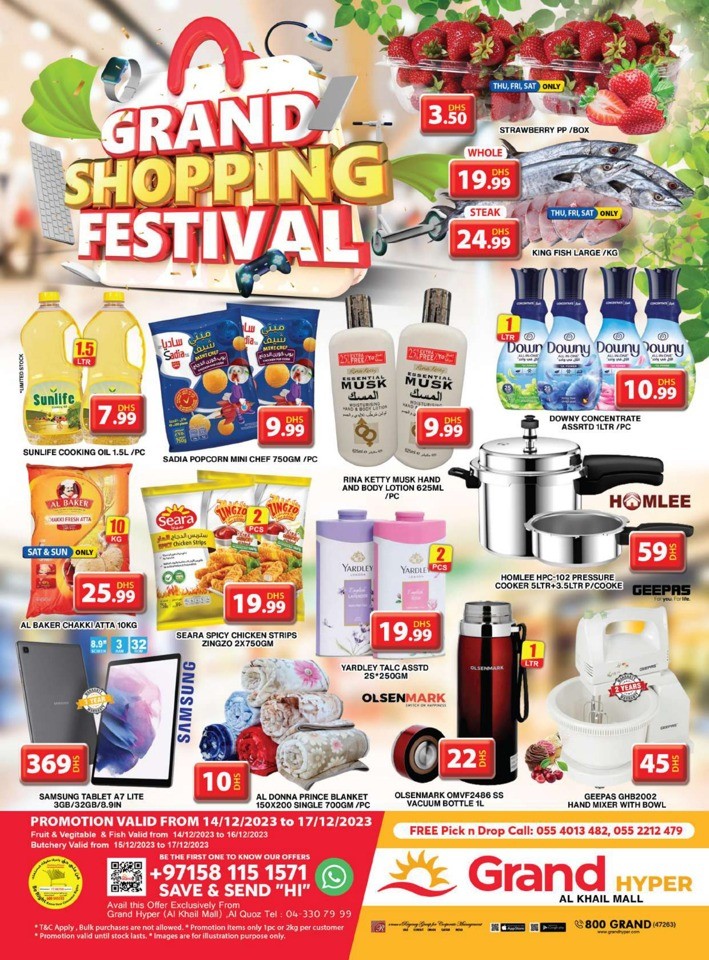 Grand Hyper Al Khail Mall Shopping Festival Deal Flyer