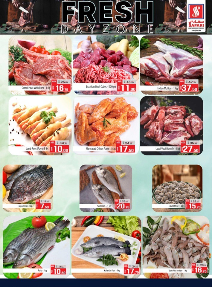 Safari Hypermarket Sharjah Fresh Day Zone Promotion Flyer