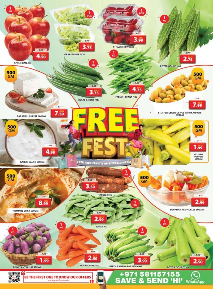 Grand Mall Free Fest Promotion Flyer | Sharjah Offers 2024