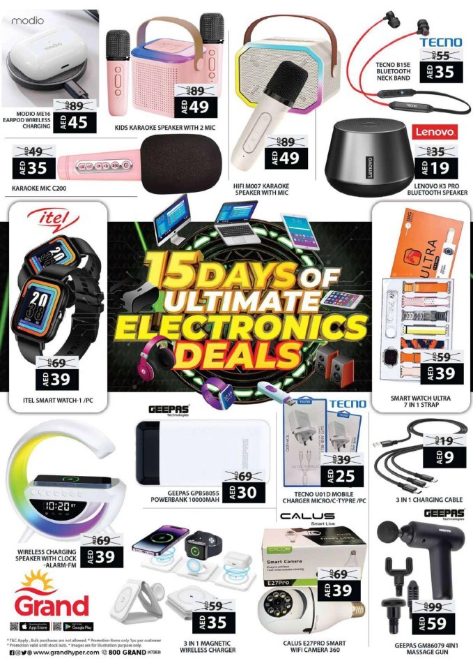 Grand Hypermarket Dubai & Sharjah Ultimate Electronics Deal