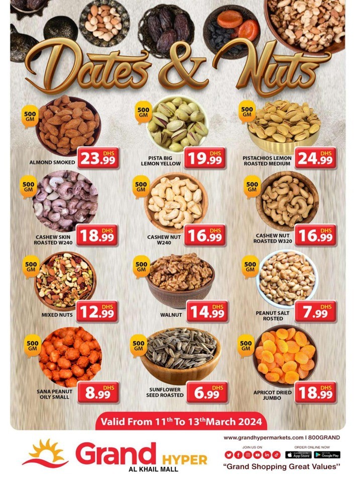 Grand Hyper Dates & Nuts Deal | Dubai Offers Today
