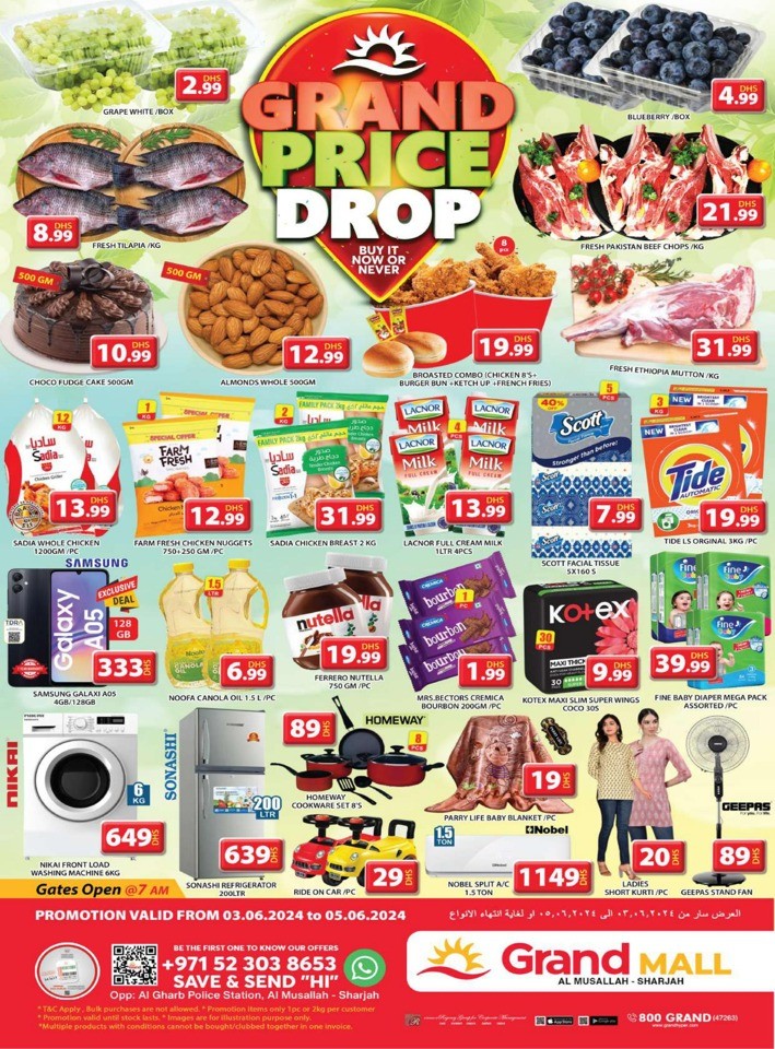 Grand Mall Sharjah Midweek Grand Price Drop Flyer